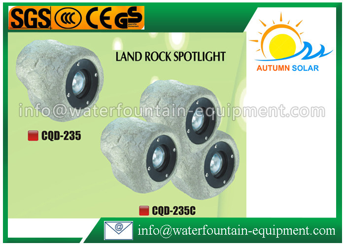 20W Outdoor Solar Rock Spotlights , Garden Decorative Solar Landscape ...
